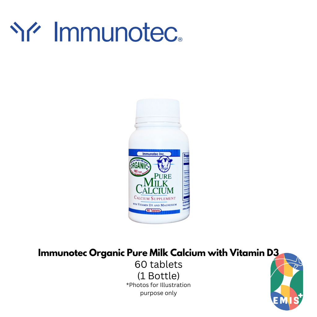 Immunotec Organic Pure Milk Calcium with Vitamin D3 | EMIS+ Singapore ...